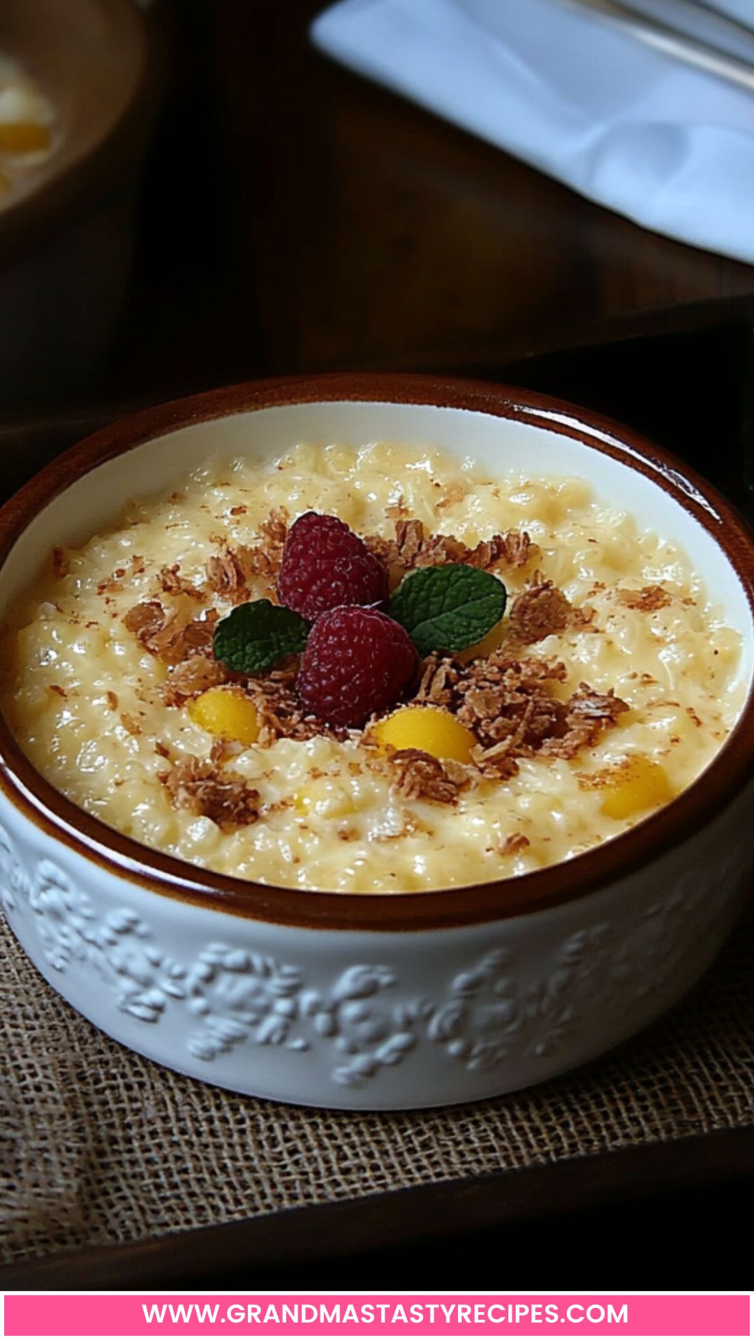 Custard Rice Pudding - Grandma's Tasty Recipes