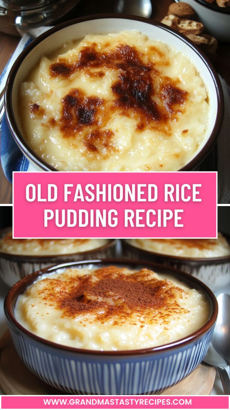 Old Fashioned Rice Pudding Recipe - Grandma's Tasty Recipes
