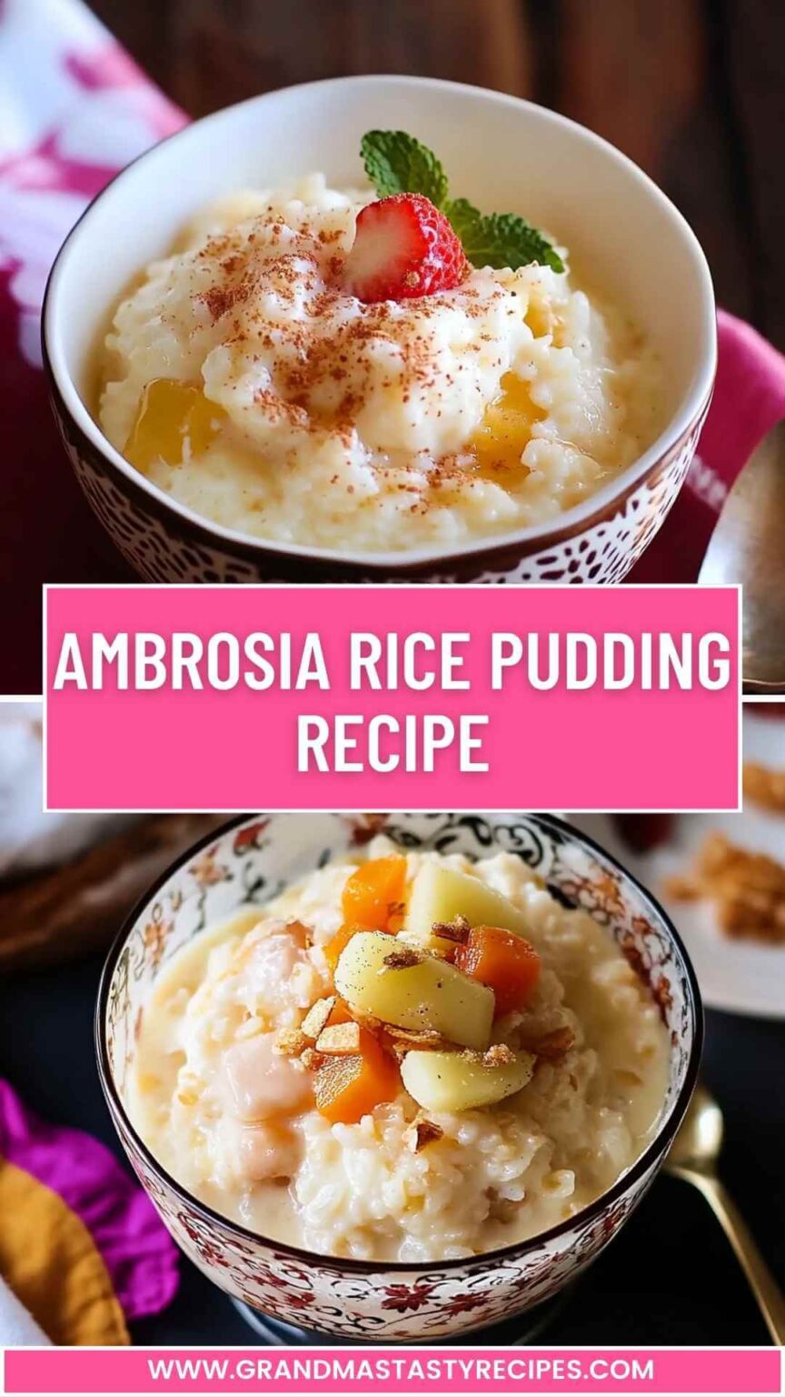 Custard Rice Pudding - Grandma's Tasty Recipes