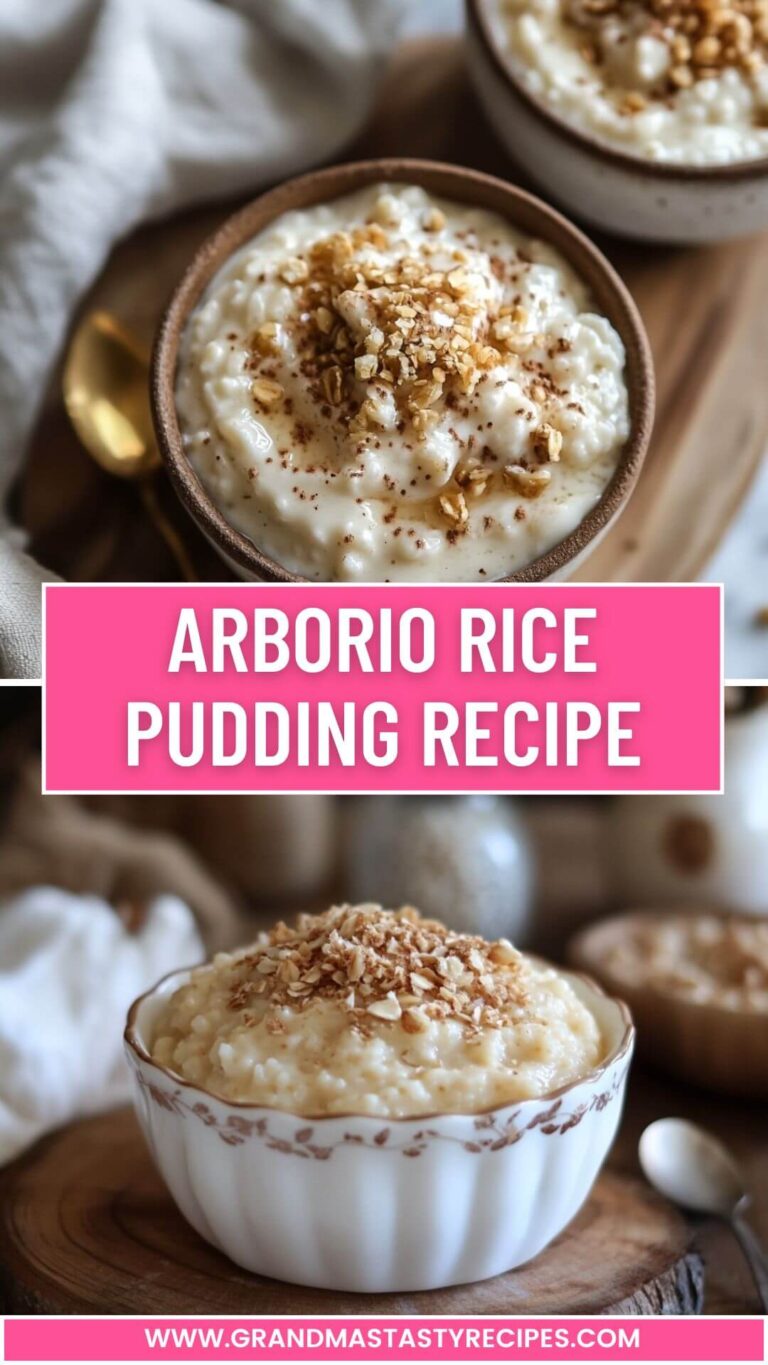 Arborio Rice Pudding Recipe - Grandma's Tasty Recipes