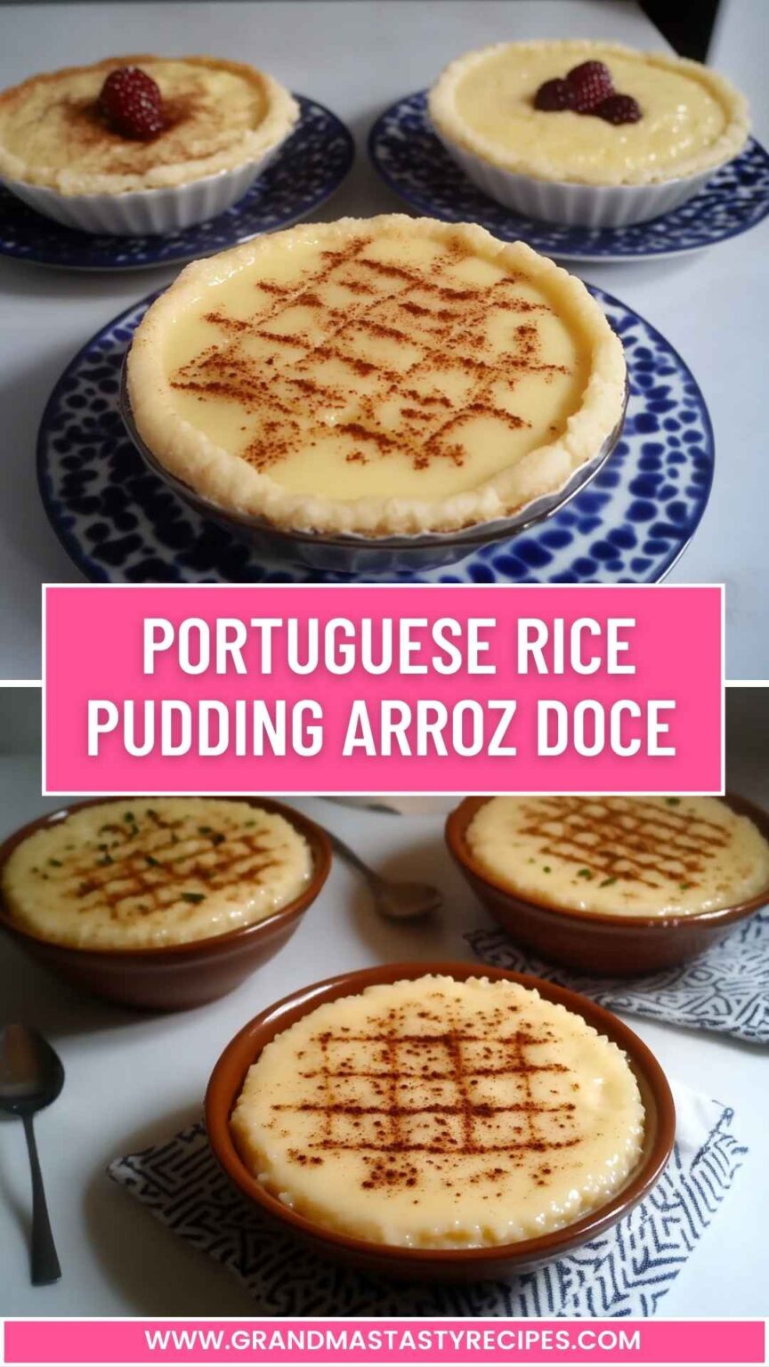 Portuguese Rice Pudding Arroz Doce - Grandma's Tasty Recipes