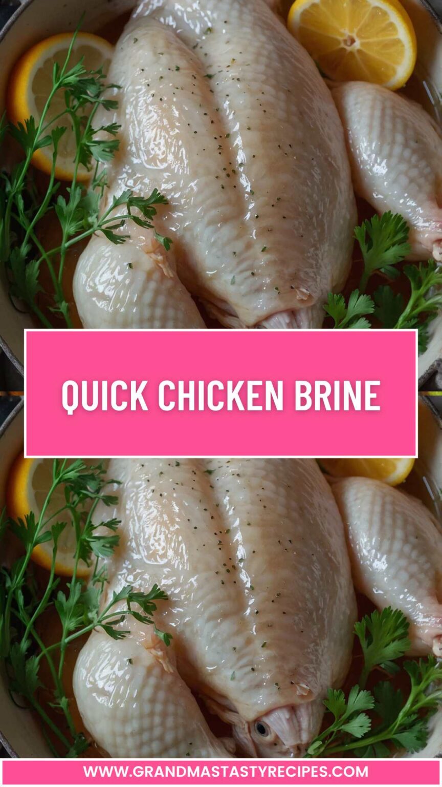 Quick Chicken Brine - Grandma's Tasty Recipes