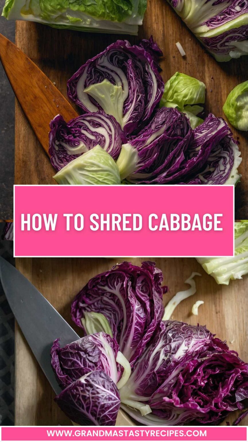 How To Shred Cabbage - Grandma's Tasty Recipes