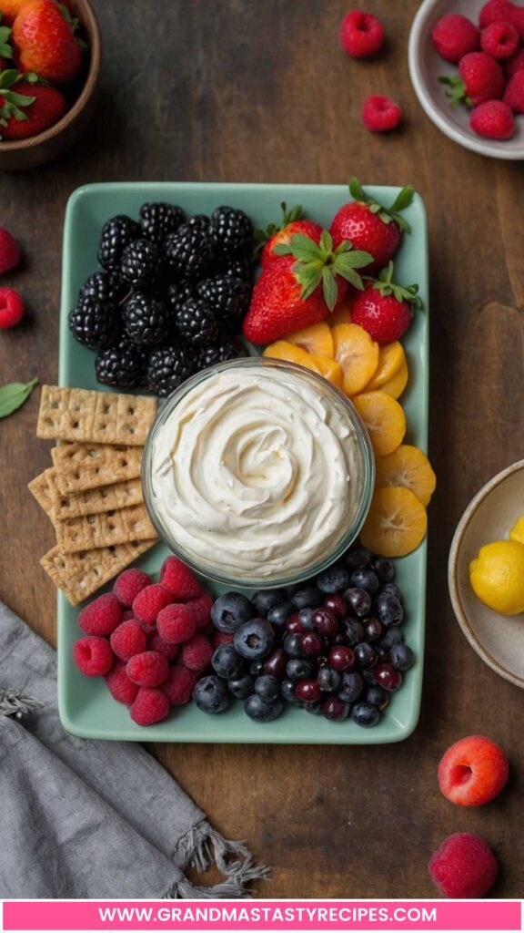 Cream Cheese Fruit Dip Recipe - Grandma's Tasty Recipes