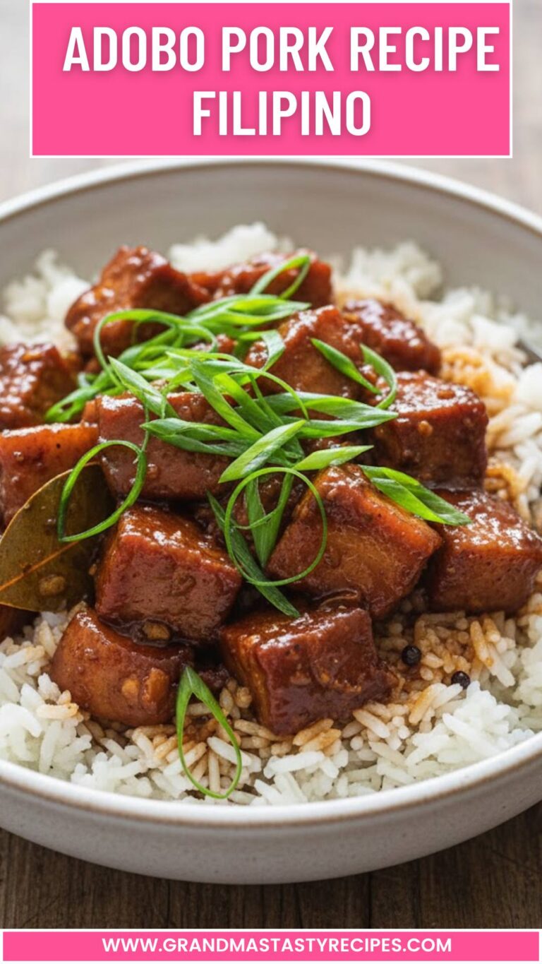 Adobo Pork Recipe Filipino - Grandma's Tasty Recipes